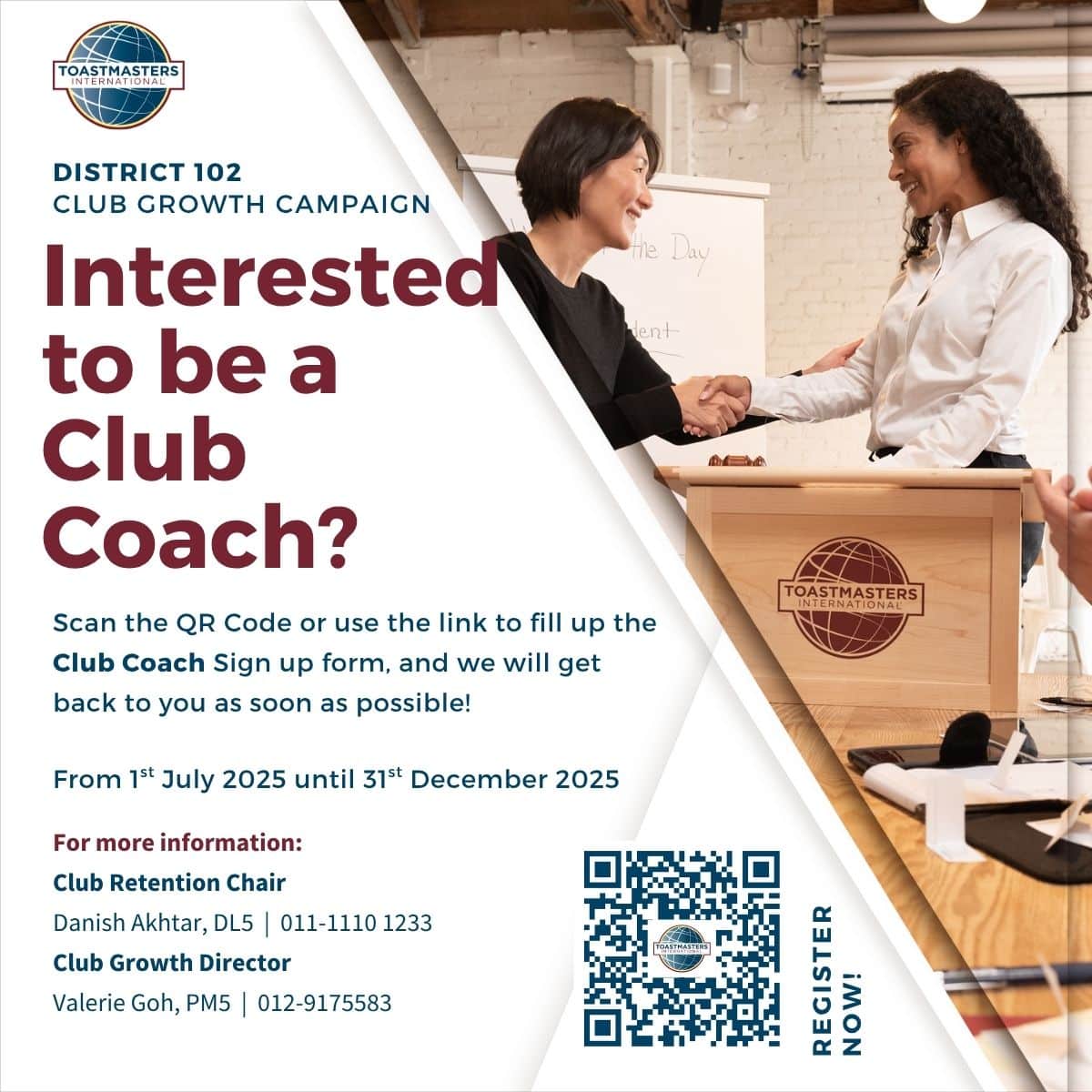 Be a Club Coach - District 102 Toastmasters International