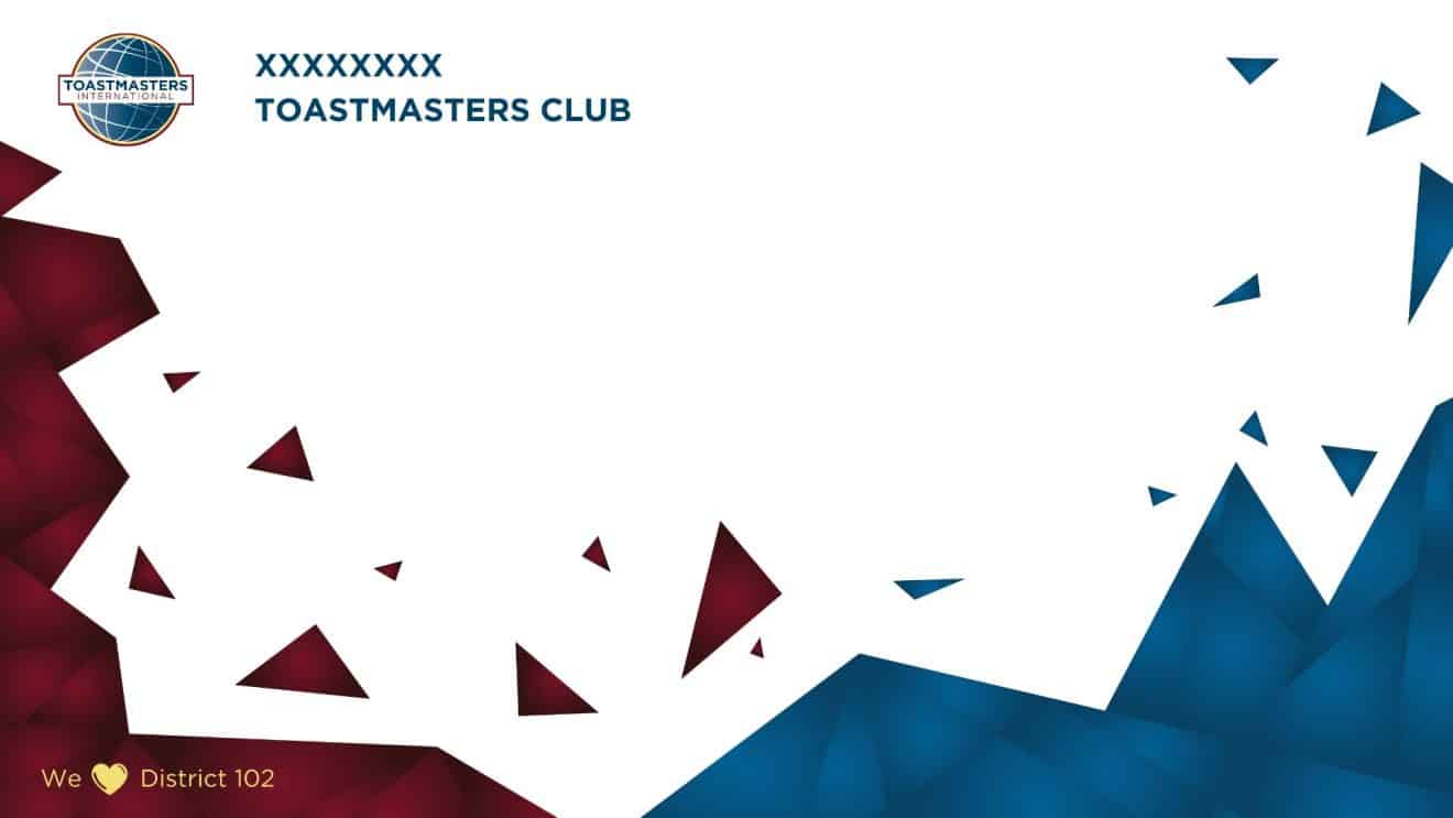 Poster Templates - District 102 Toastmasters International